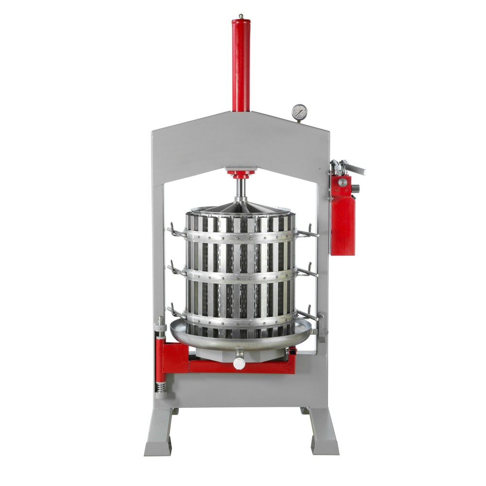 Hydraulic fruit press O.F.B.M. INOX 32 l – 127 l - Wine press