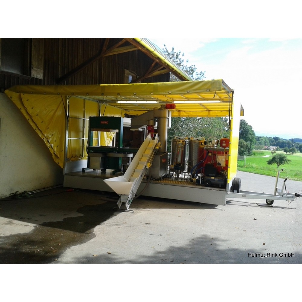 Mobile apple juice processing line 1100 kg/h / Mobile fruit juice ...
