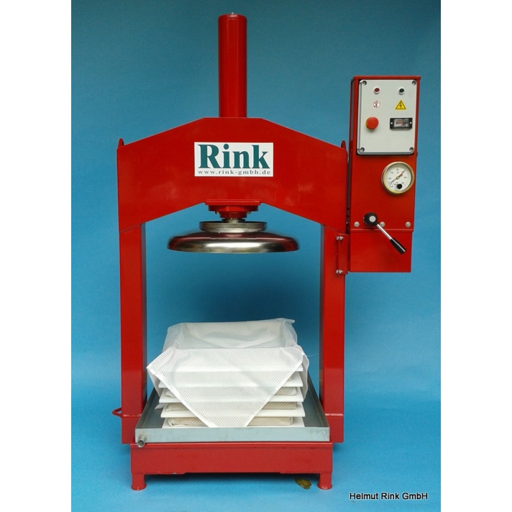 Hydraulic packing fruit press TP 80 - Rack and Cloth Press