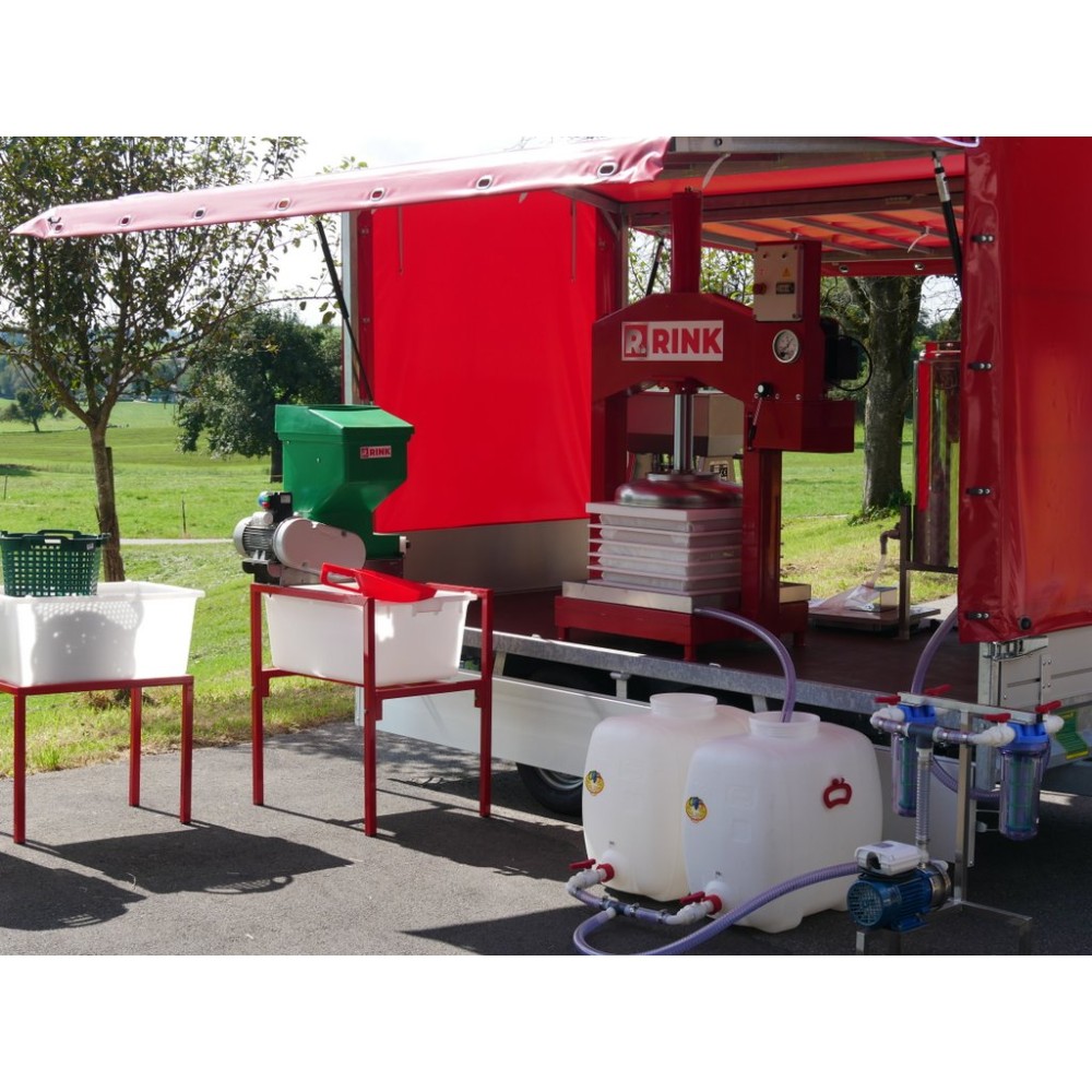 Hydraulic packing fruit press TP 80 - Rack and Cloth Press